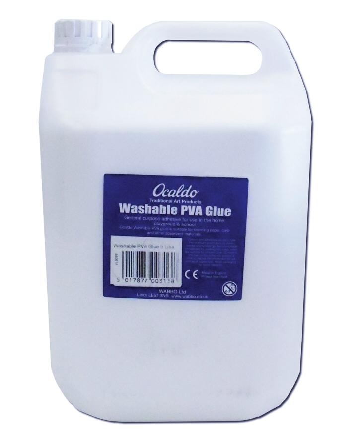Wood Glue Baker Ross FN078 Washable PVA Glue - 1 Liter, PVA For Clear ...