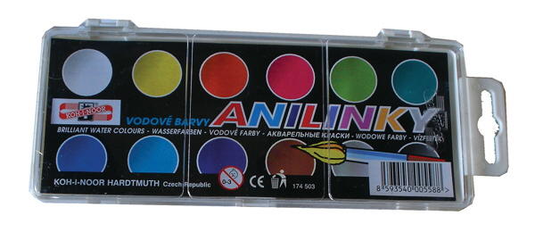 Anilinky Brilliant Watercolour Set 12 | Turners Art Supplies