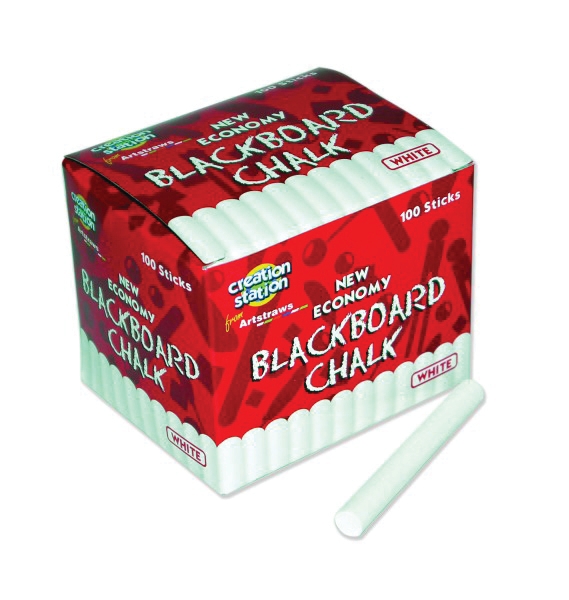 Chalk White Box of 100 Sticks | Turners Art Supplies