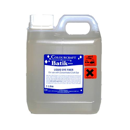 Batik Dye Liquid Fixer 1 Litre | Turners Art Supplies