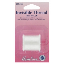 Hemline Invisible Thread Fine Clear 200m | Turners Art Supplies