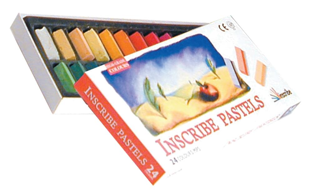 Inscribe Square Soft Half Length Pastels Set of 24 | Turners Art Supplies
