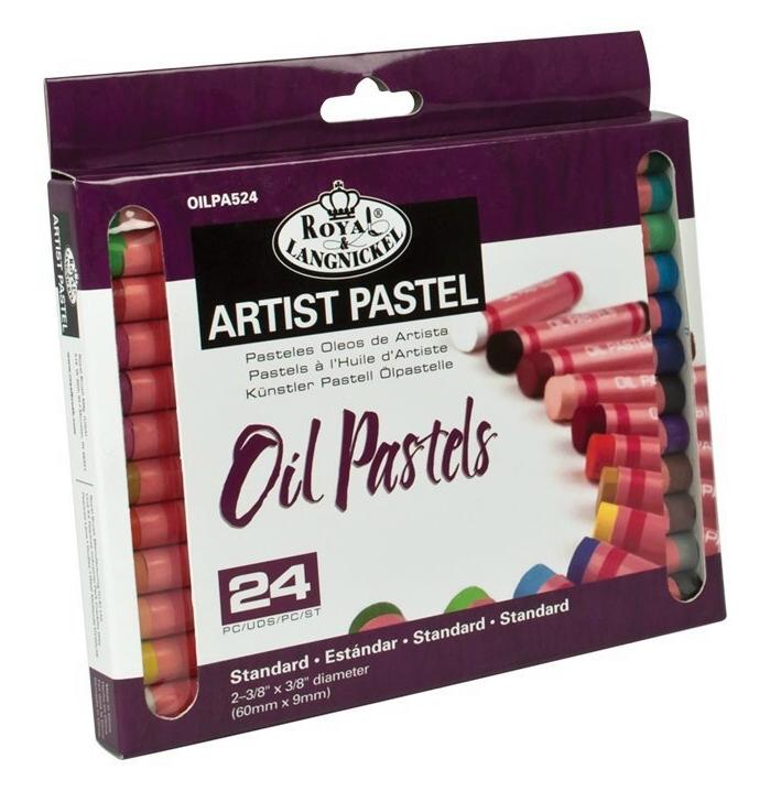 Royal Langnickel Large Oil Pastels Set of 24 | Turners Art Supplies